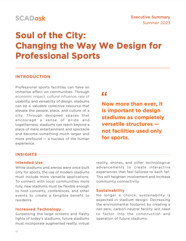 Designing sports venues | SCAD.edu