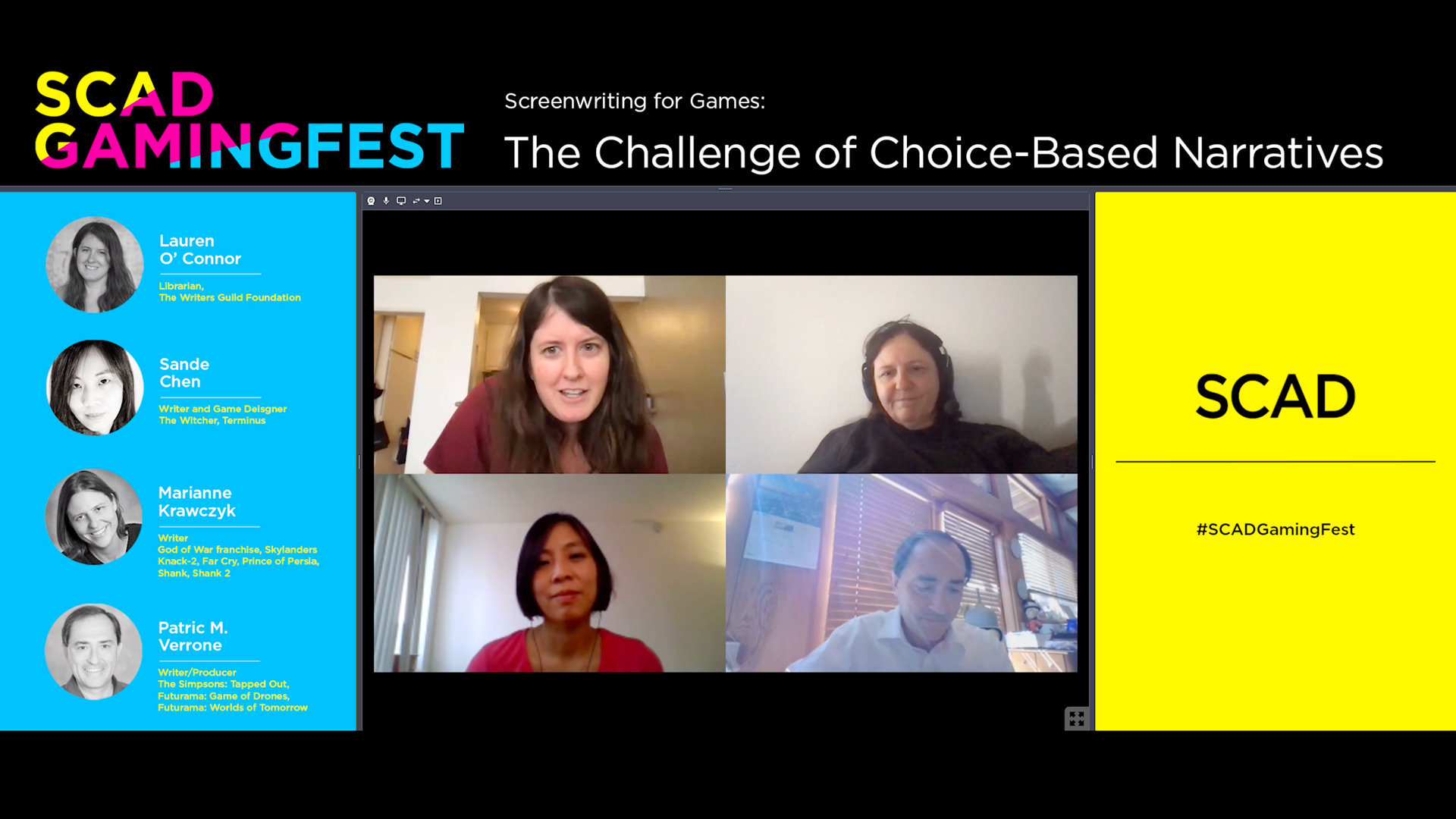 SCAD GamingFest: Screenwriting for Games | SCAD.edu